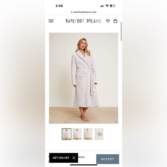 Barefoot Dreams | Intimates & Sleepwear | Nwt Barefoot Dreams Cozychic ...